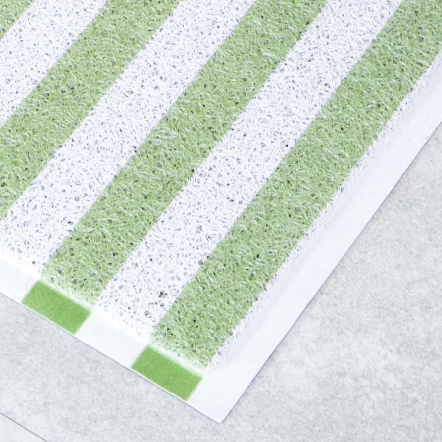 Green Striped Doormat (70 x 40cm) - Artsy Mats